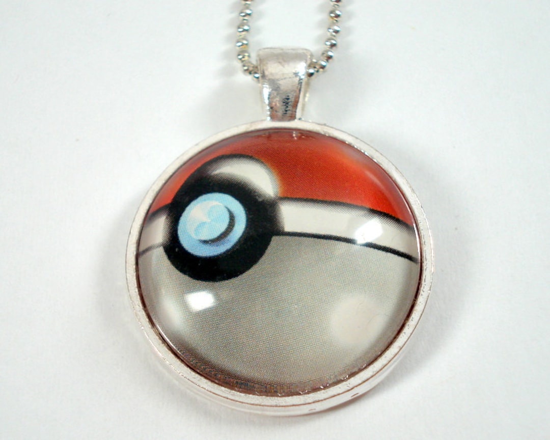 Collar o llavero de Pokémon Pokeball Colgante de carta Pokémon ...
