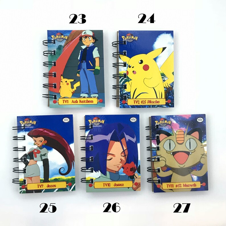 Pokemon Notebook You Choose One Upcycled Pokemon Card | Etsy