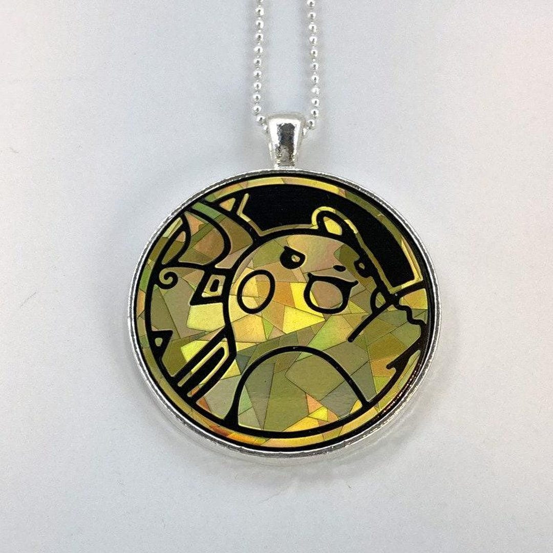 Raichu Necklace - Pokemon Necklace OR Keychain - Upcycled Pokemon Coin ...