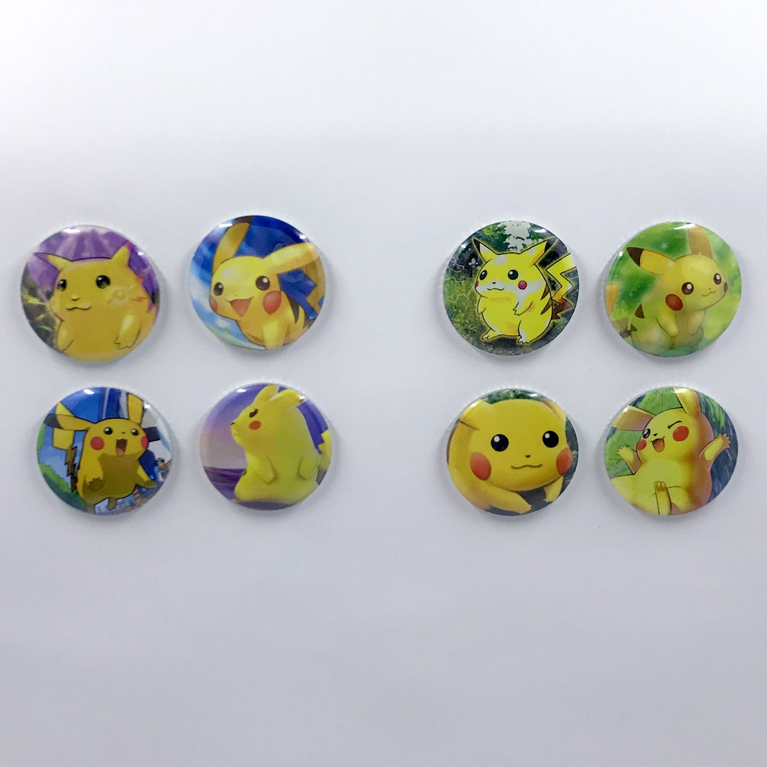 Pikachu Magnet Set of 4 - Your Choice! - Upcycled Pokemon Card Magnets ...