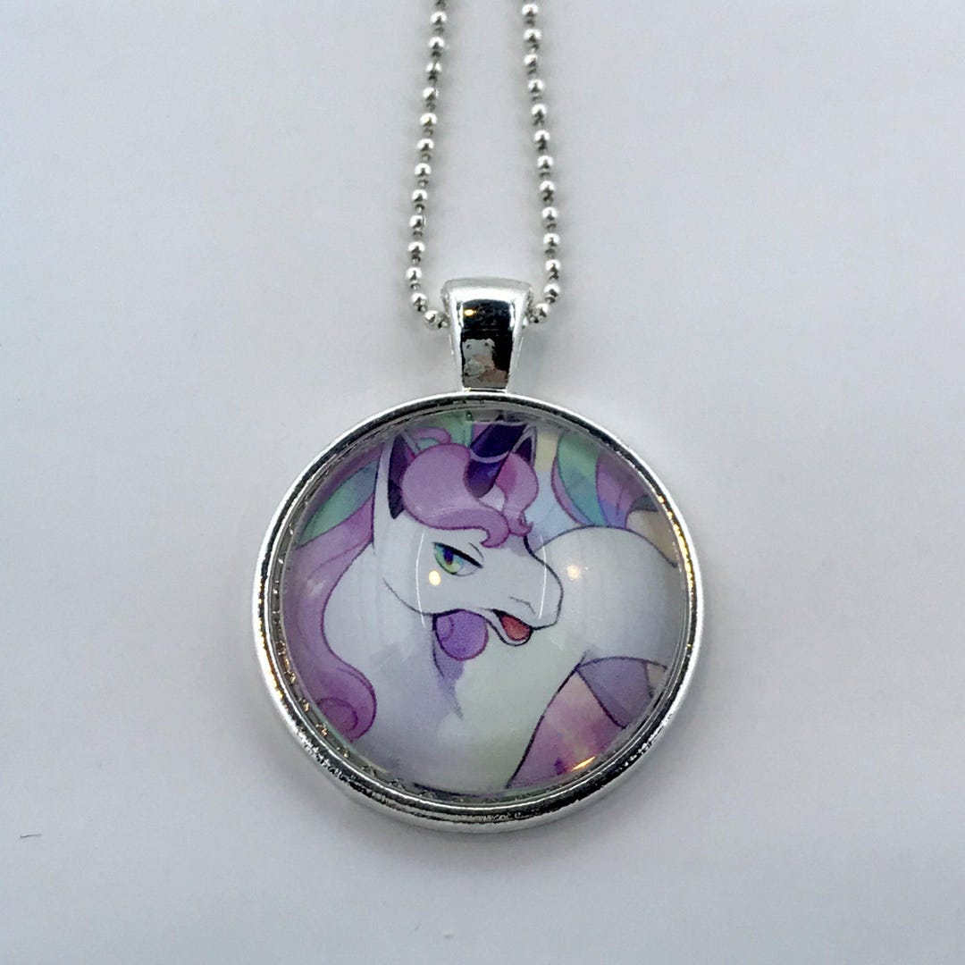 Galarian Rapidash Necklace - Upcycled Pokemon Card Pendant - Pokemon ...
