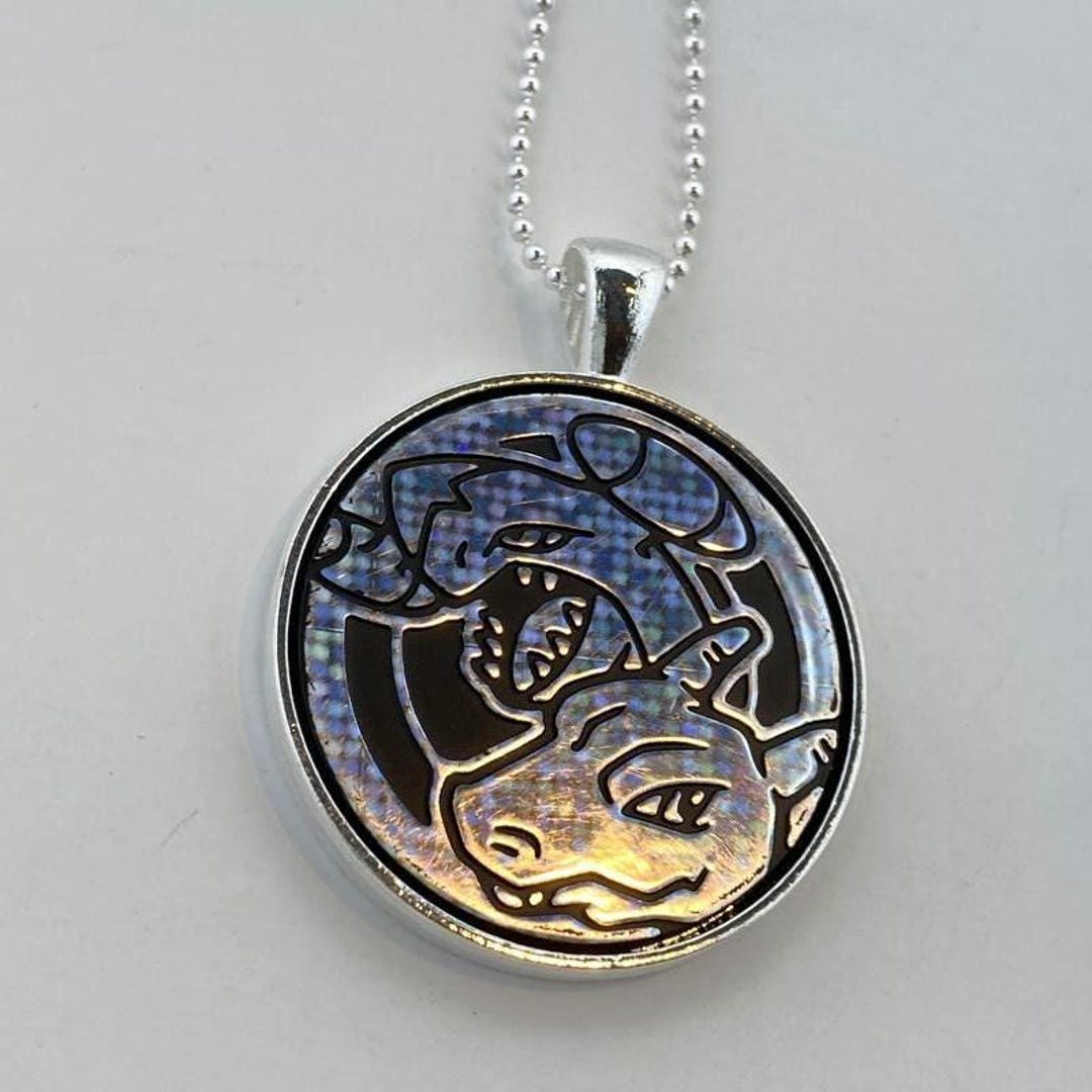 Garchomp & Charizard Pokemon Necklace OR Keychain - Upcycled Pokemon ...