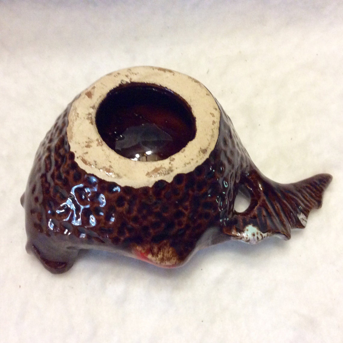 Hand Made Pottery Fish Shaped Trinket Dish Ashtray. Free Ship - Etsy