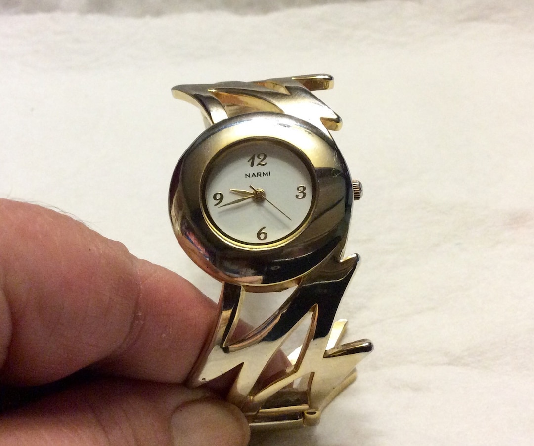 Narmi Ladies Wrist Watch Cuff Bracelet Design Working. - Etsy