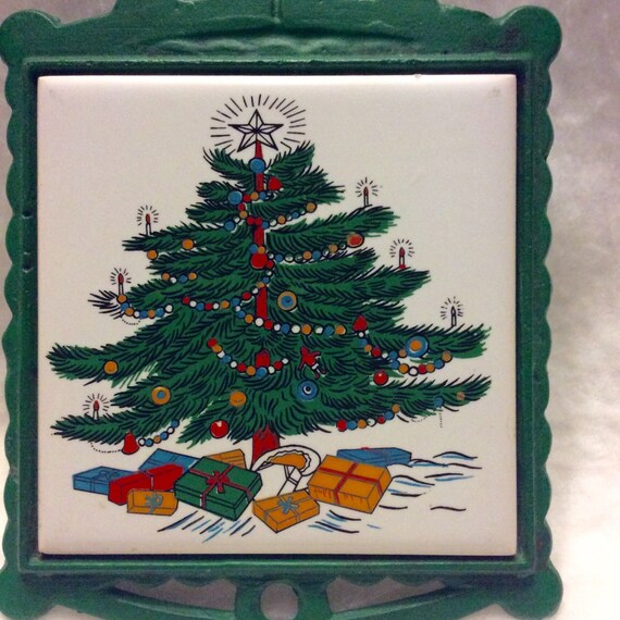 Vintage Christmas Hot Plate Cathay Tile Cast Iron. | Etsy