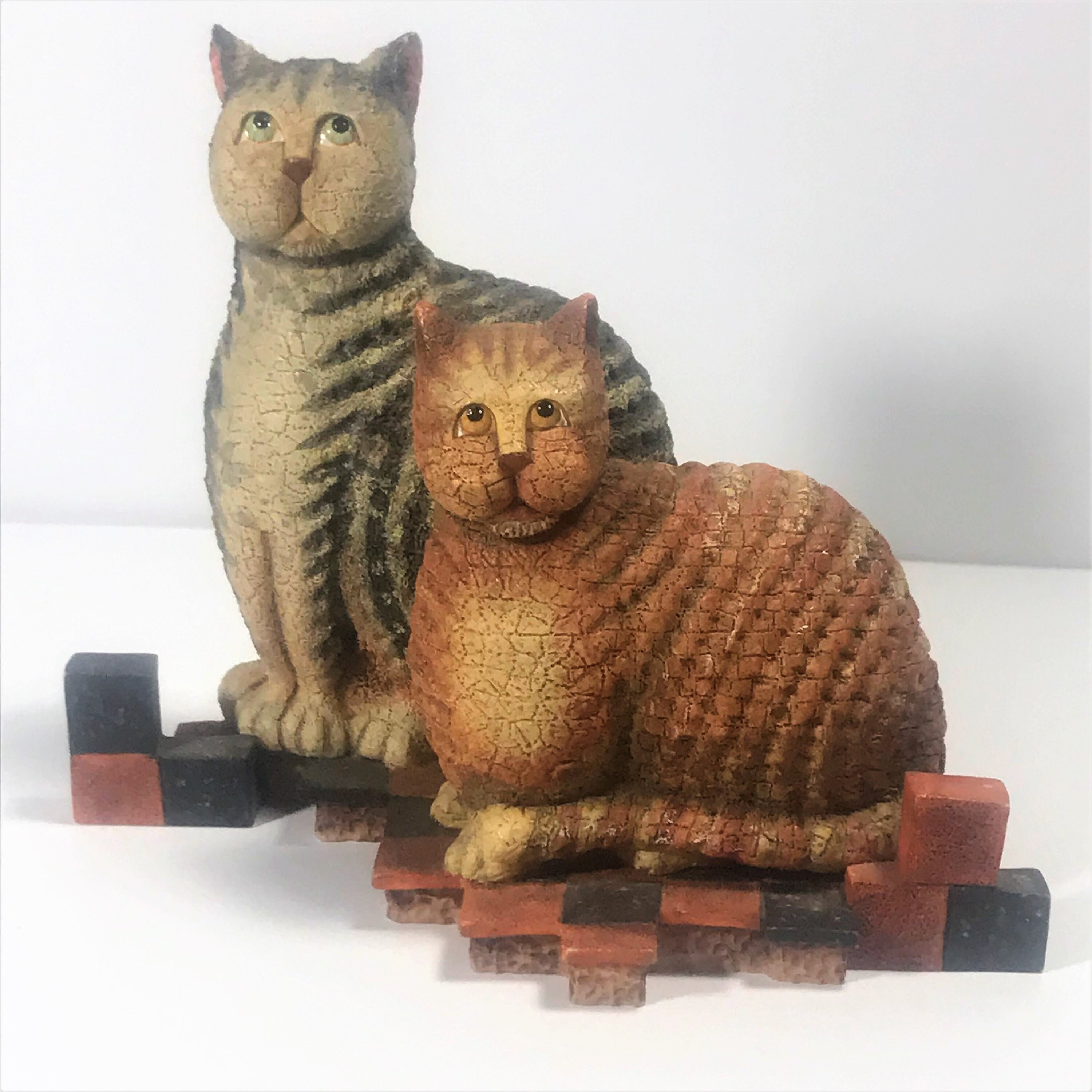 Patience and Prudence 1999 Lang Co D Masters Kriebel Cat Sculpture - Etsy