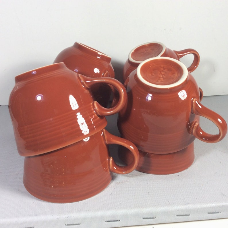 Fiesta Paprika Set of 8 Coffee Cups Mint Condition - Etsy