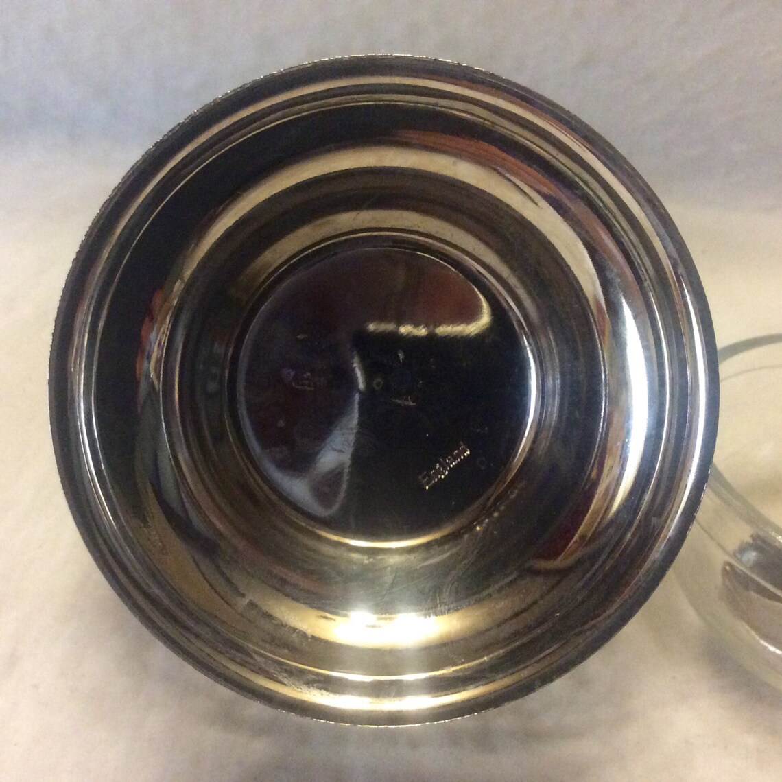 Sheffield England Glass and Silver Plate Sugar Bowl Spoon. - Etsy