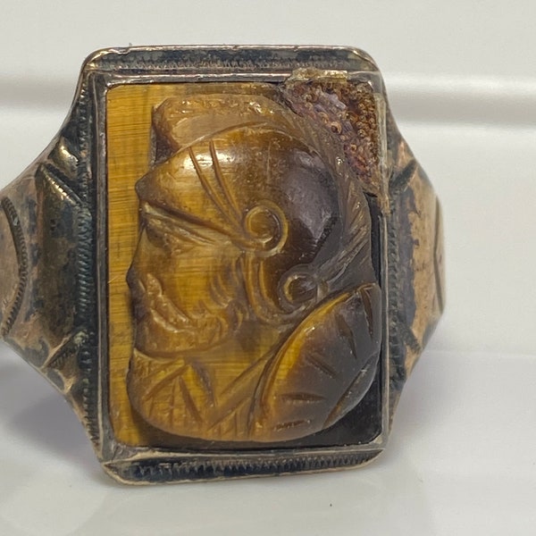 Silver Roman Ring - Etsy