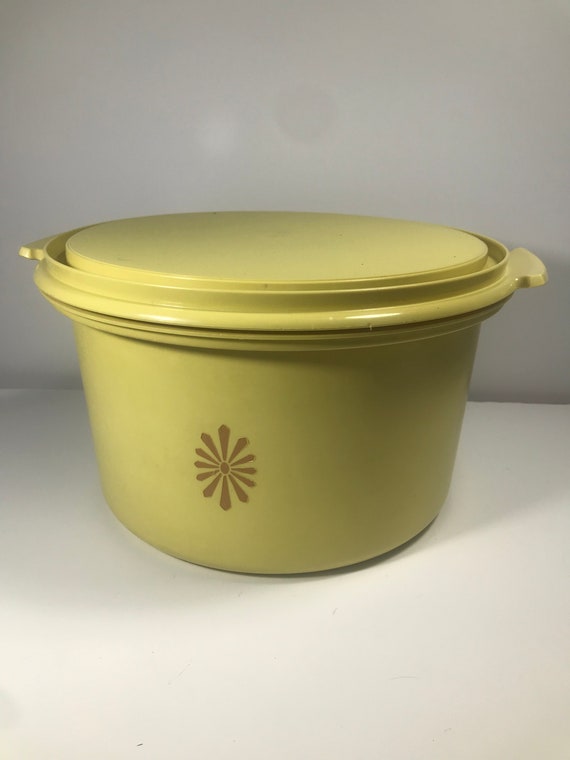 Vintage Yellow Tupperware Cake Keeper Storage Server - Etsy