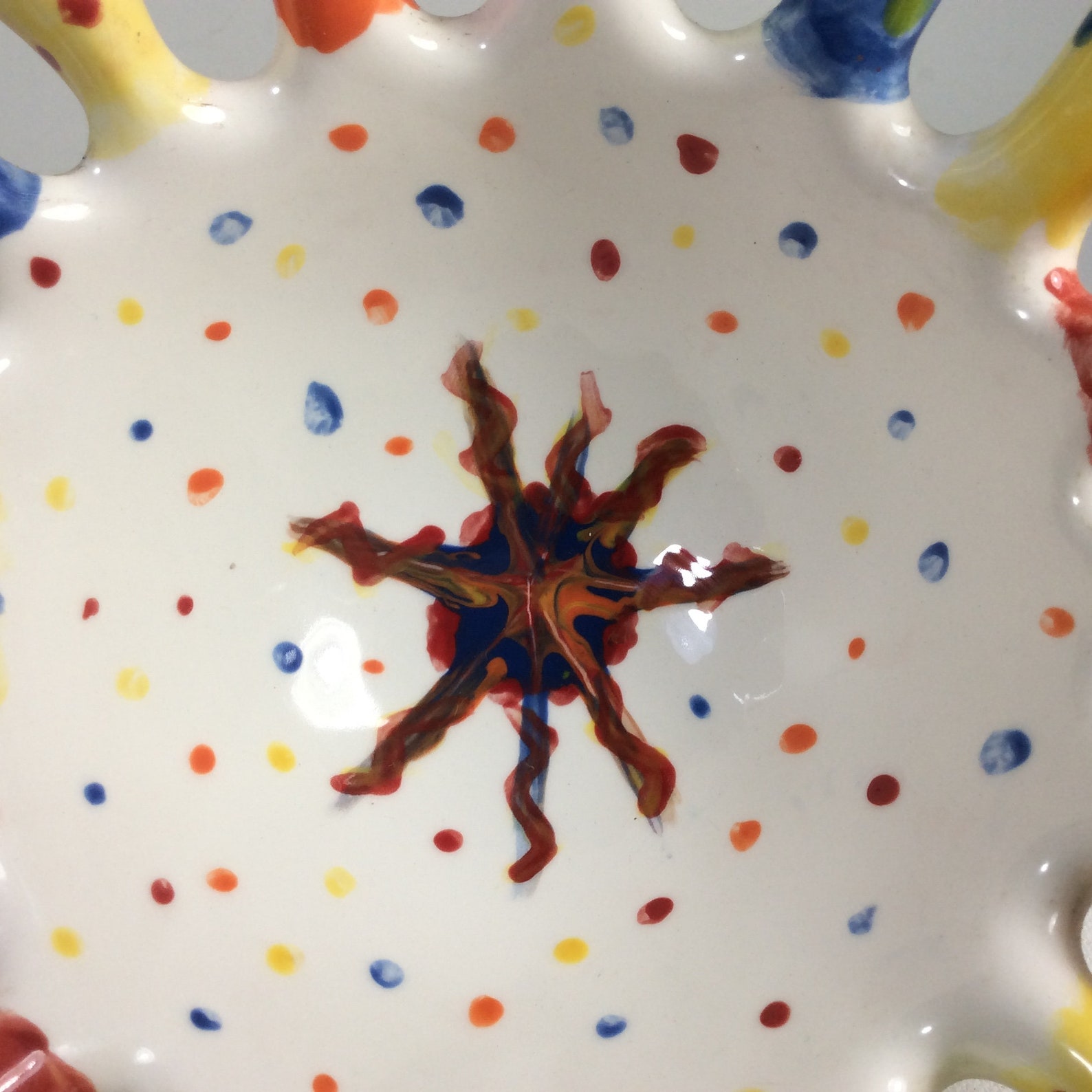 Hand Made Raindrop Splash Ceramic Pottery Bowl - Etsy