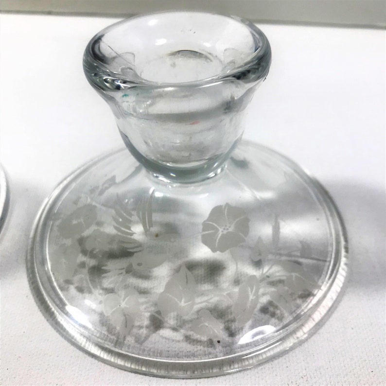 Vintage Avon Lead Crystal Etched Hummingbird Floral Candle - Etsy