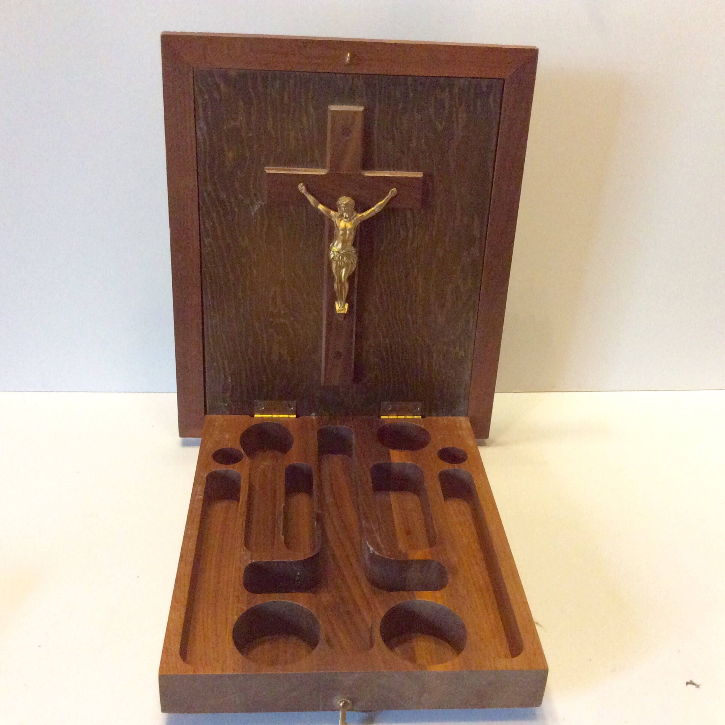 Vintage Christ Christian Portable Communion- Last Rights, Baptism ...