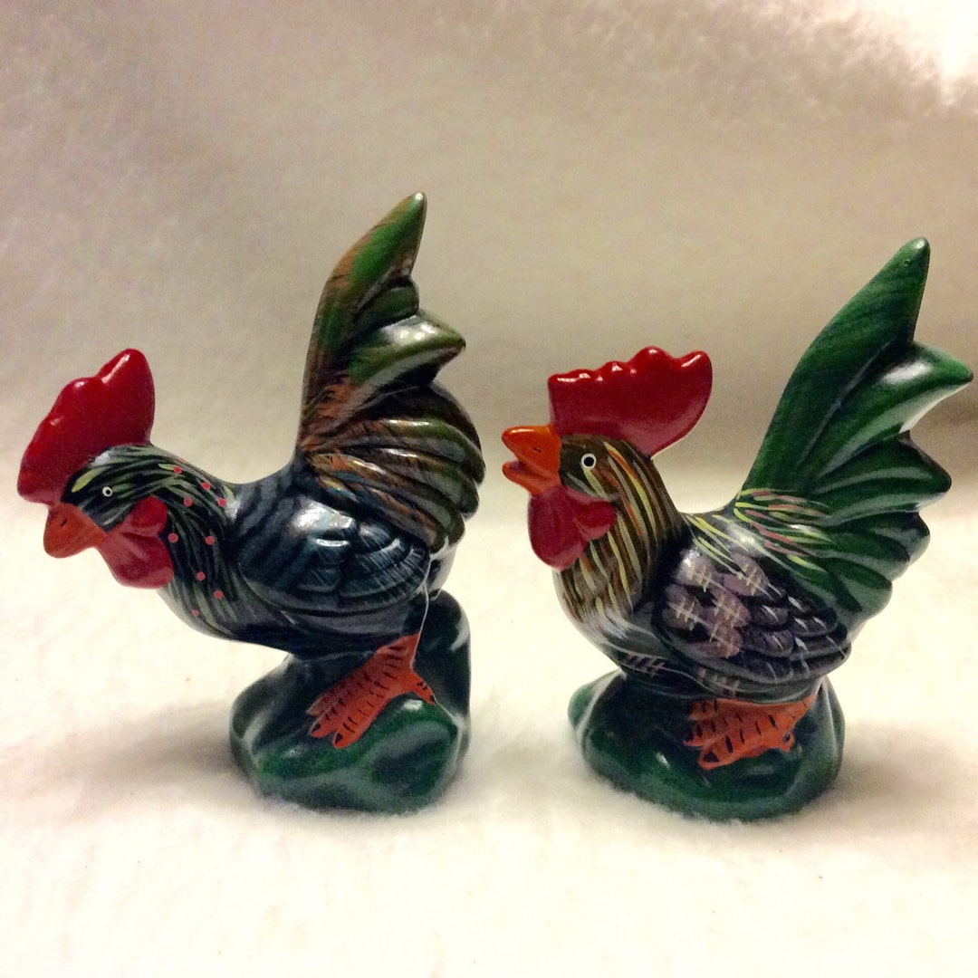 Vintage Hand Painted Ceramic Rooster Country Living Decor. - Etsy