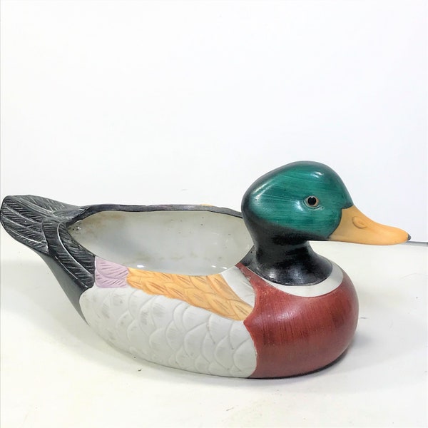 Ceramic Duck Planter - Etsy