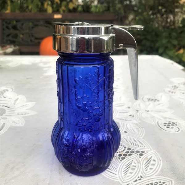Antique Cobalt Blue Pitcher - Etsy