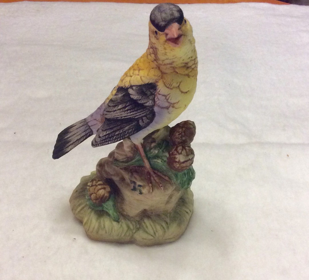 Vintage 1950's Lefton China Goldfinch KW 7457 - Etsy