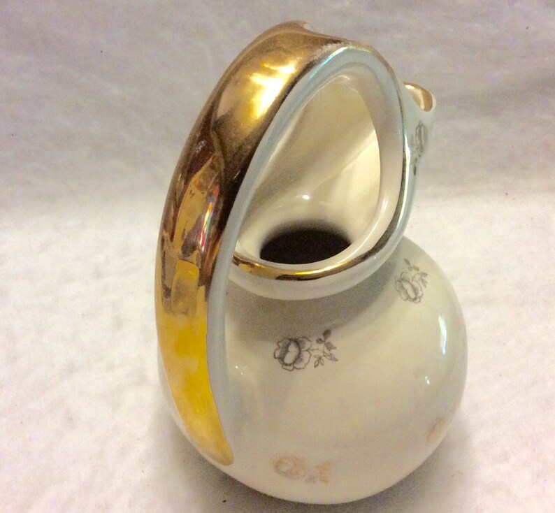 Vintage 22k Gold Trim Pitcher Pourer Creamer. Free Ship - Etsy