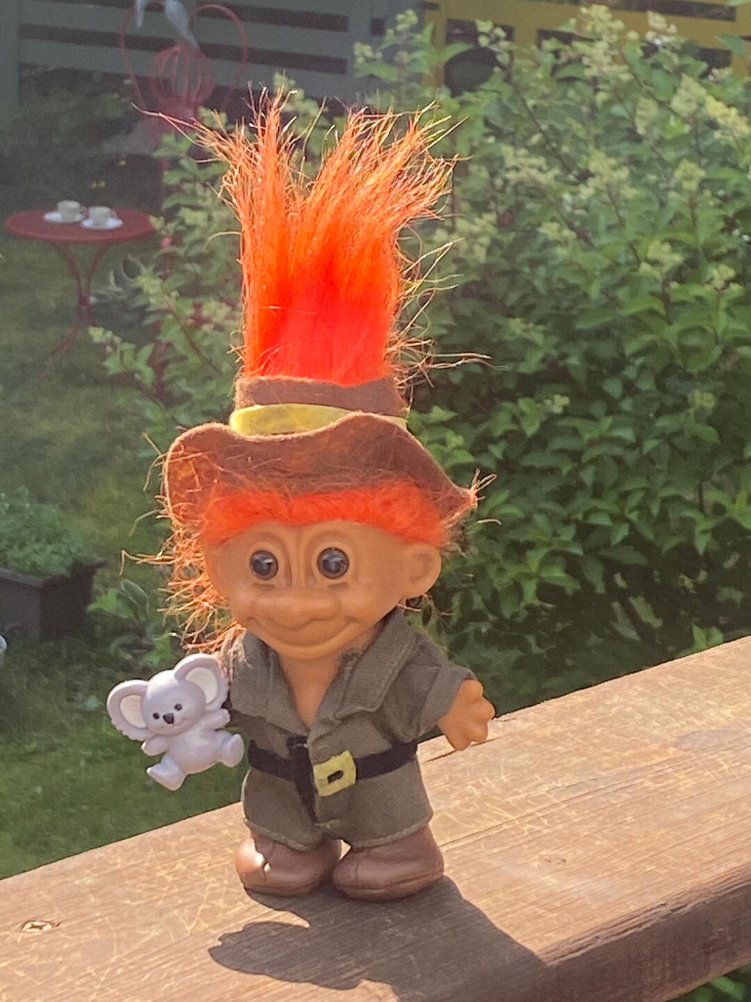 Vintage Russ Australian Troll Doll With Koala Bear and Shoes. - Etsy