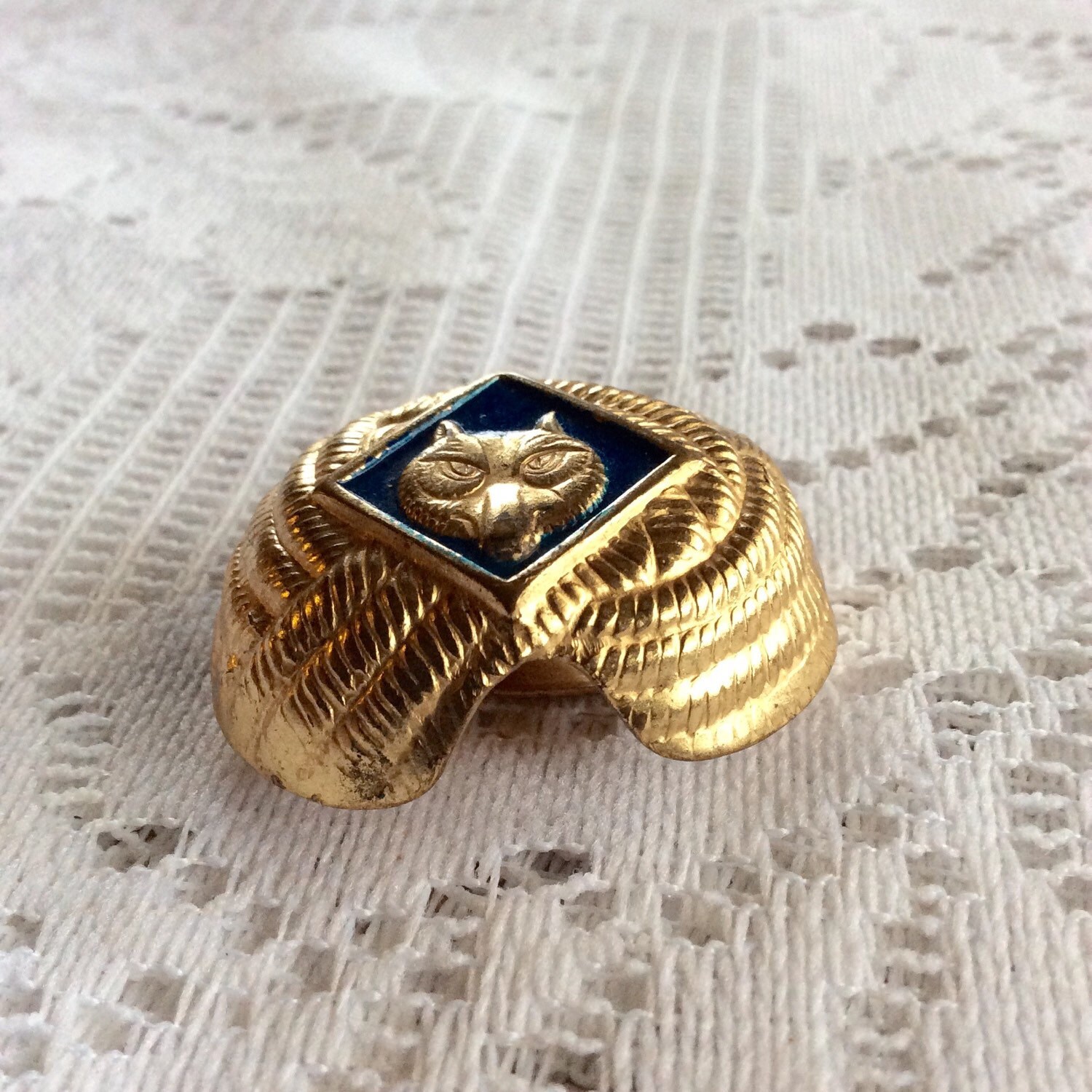 Vintage Gold Metal Boys Scout Wolf Scard Clip - Etsy