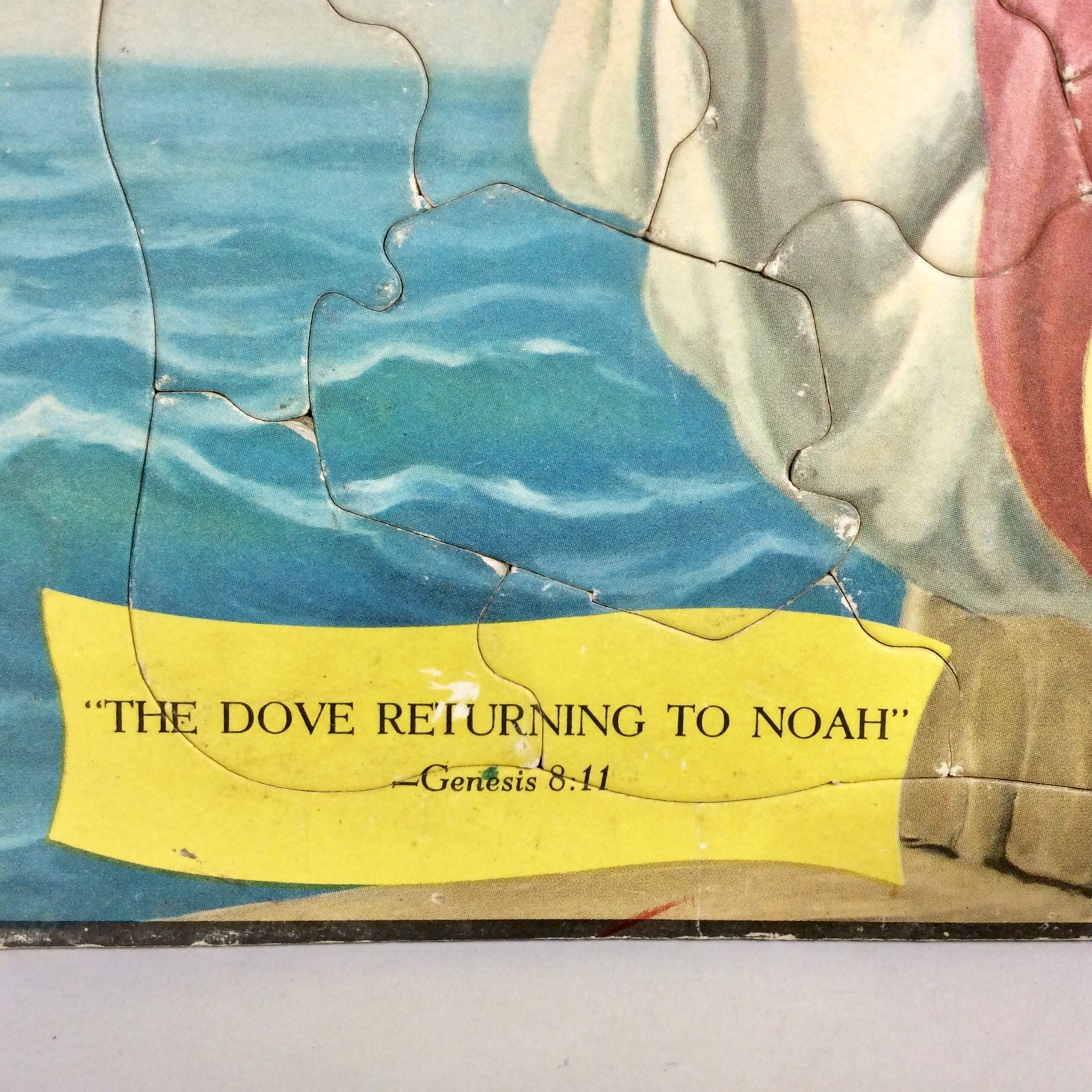 Vintage Providence Lithograph the Dove Returning to Noah Jigsaw Puzzle ...