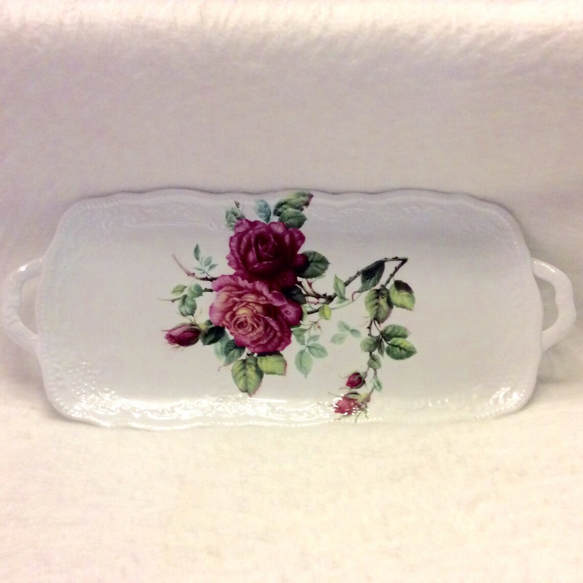 I. Godinger and Co. Rose Roses Decor Serving Tray With - Etsy
