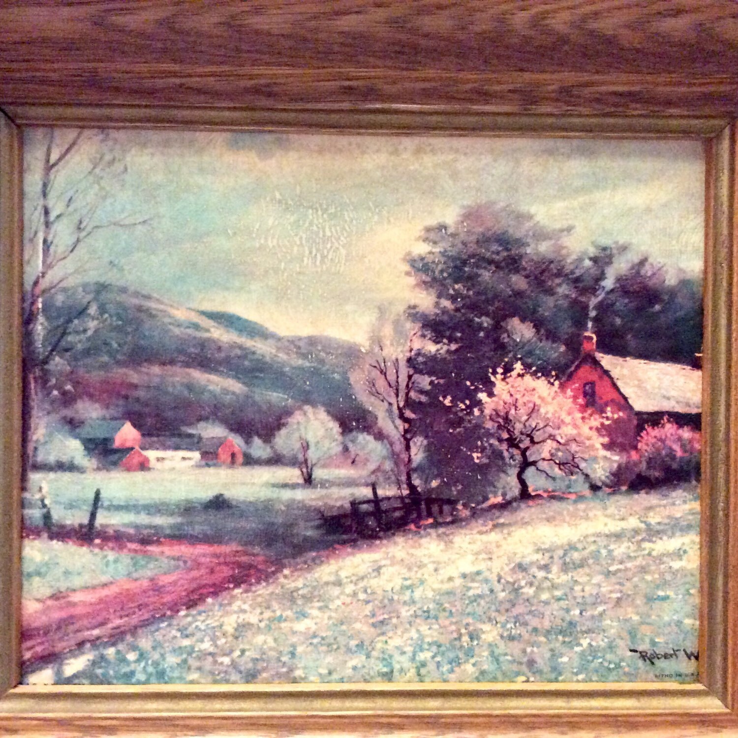 Robert Wood Early Spring Lithograph Mid Century Vintage. - Etsy