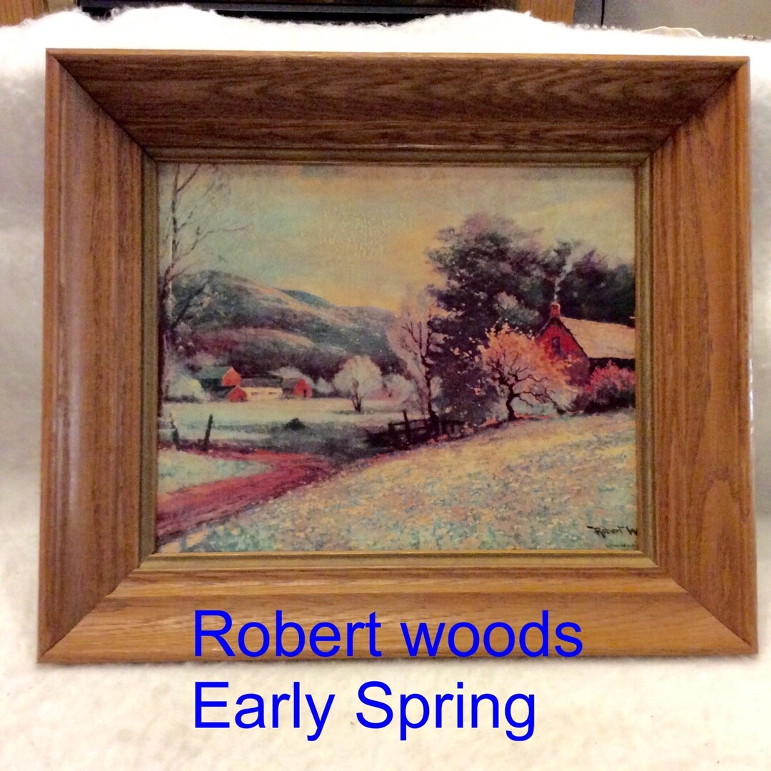 Robert Wood Early Spring Lithograph Mid Century Vintage. - Etsy