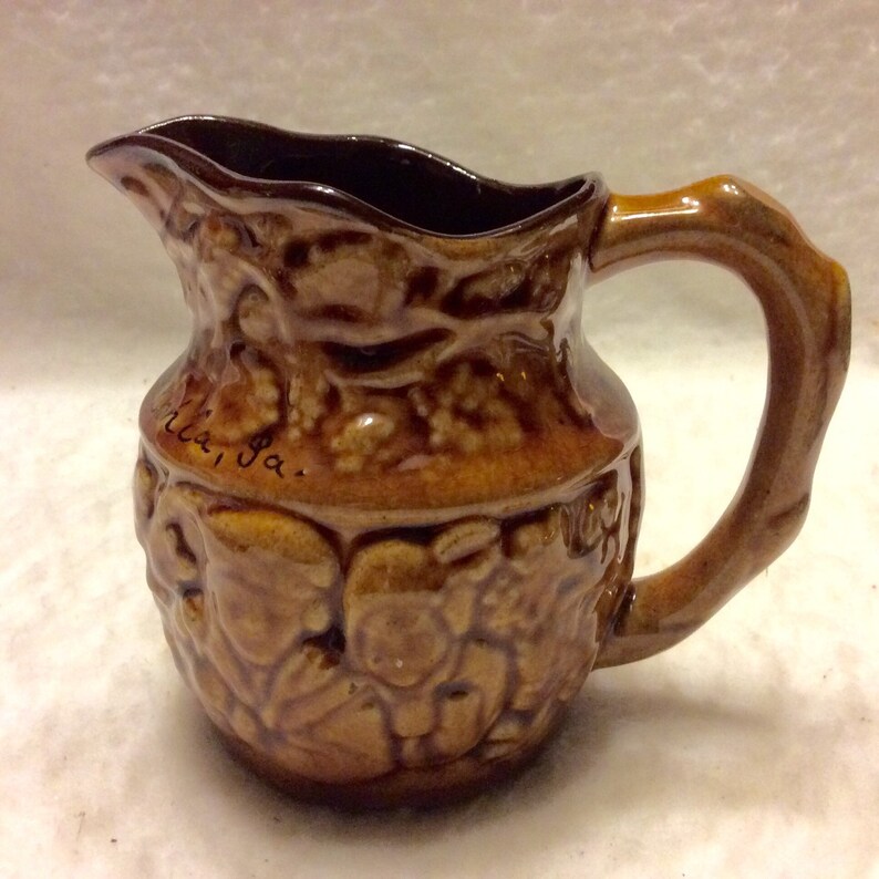 Vintage Canada Pottery Large Creamer. Signed Betsy Ross House - Etsy