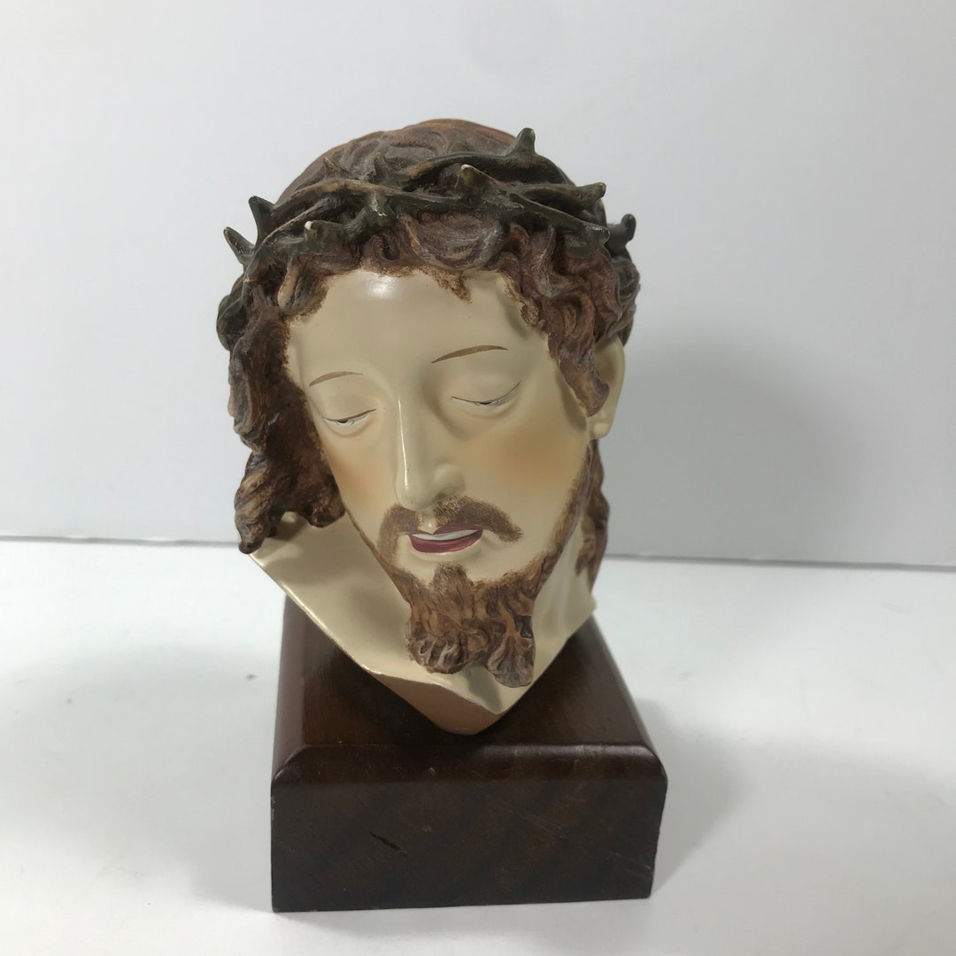 Vintage Original Dolfi Porcelain Jesus With Crown of Thorns Figurine ...