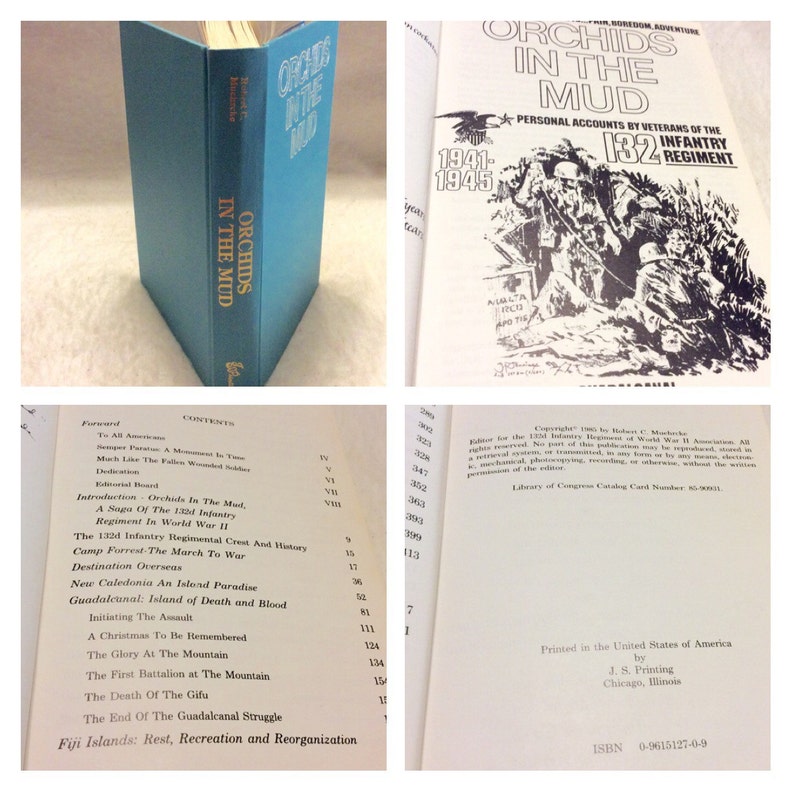 Orchids in the Mud 132 Infantry Regiment Personal Accounts Signed. - Etsy