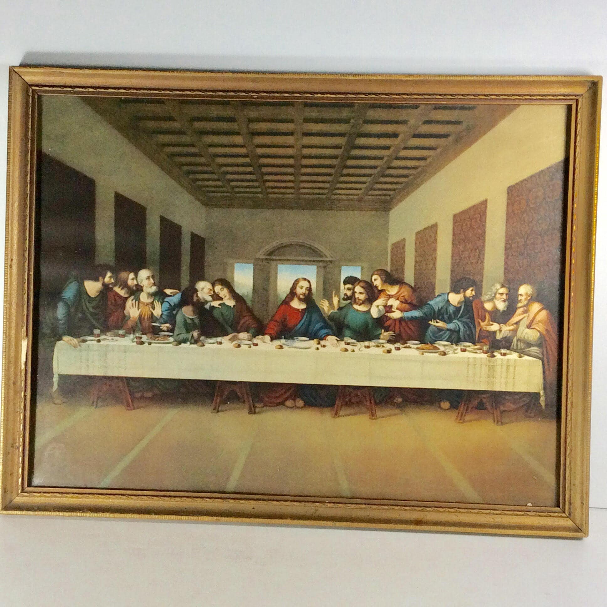 Vintage the Last Supper Leonardo De Vinci Print Circa 1950s. - Etsy