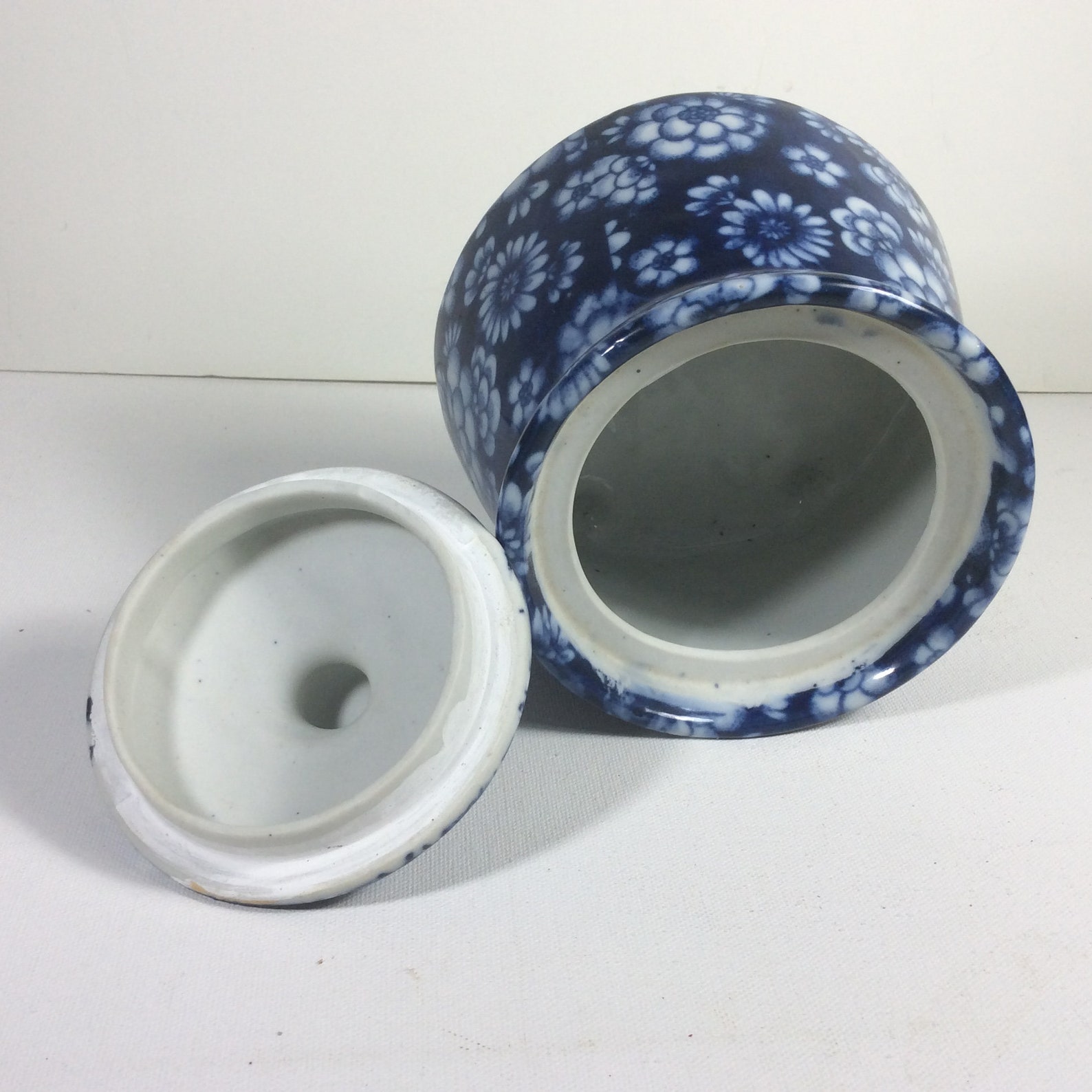 Vintage Cobalt Blue Victoria Ware Jar With Lid Genuine Marking - Etsy