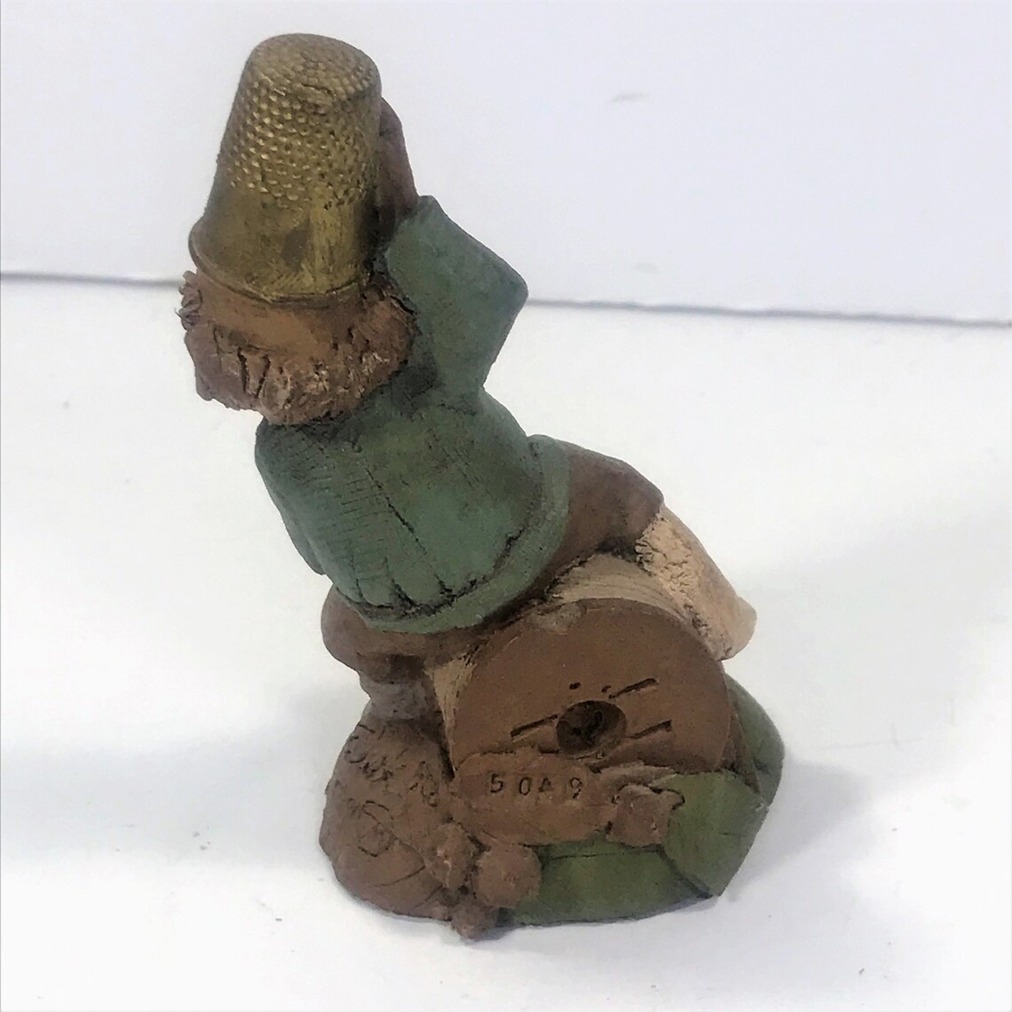Tom Clark Sewing Gnome Thimble Hat Named Darn Resin Figurine - Etsy