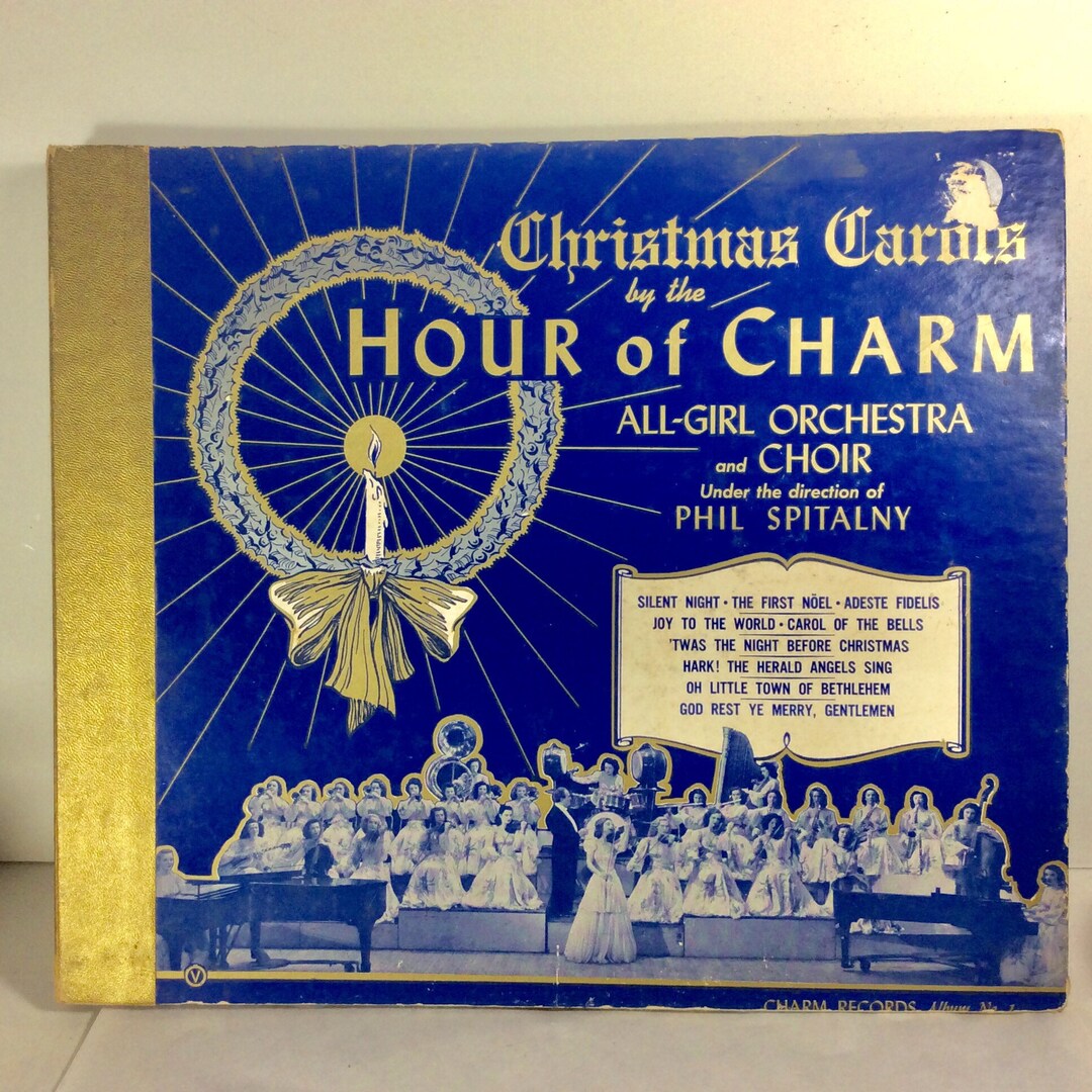 Christmas Carols Hour of Charm Vintage 1950s 78rpm Set of 3 in Original ...