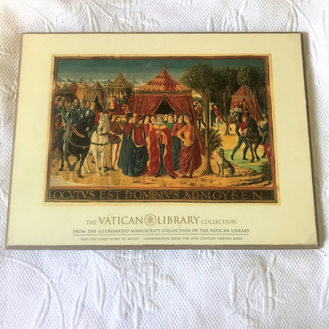 The Vatican Library Collection and the Lord Spoke to Moses Print on ...