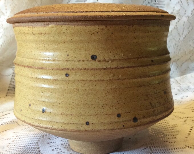 Vintage Stoneware Three Fish Makers Mark Handmade Bowl With Cover - Etsy