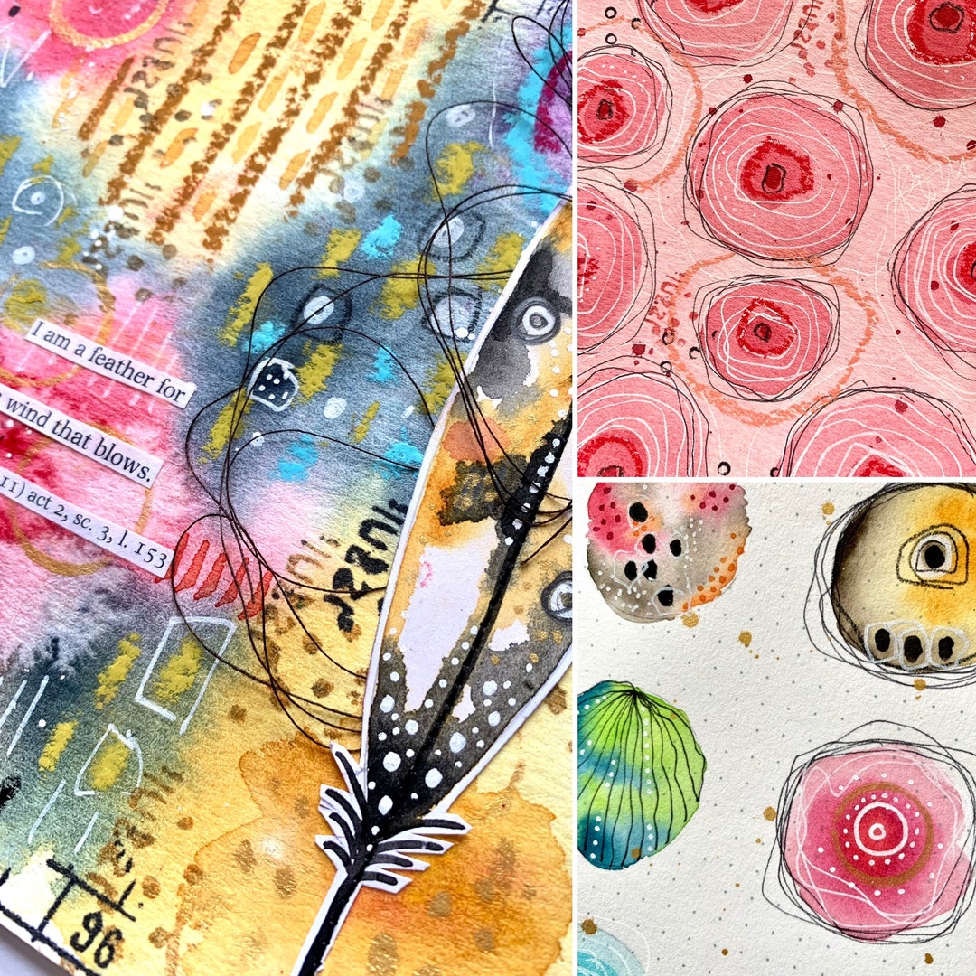 On-line Class 9 - Art Journaling - With Kate Crane - Etsy