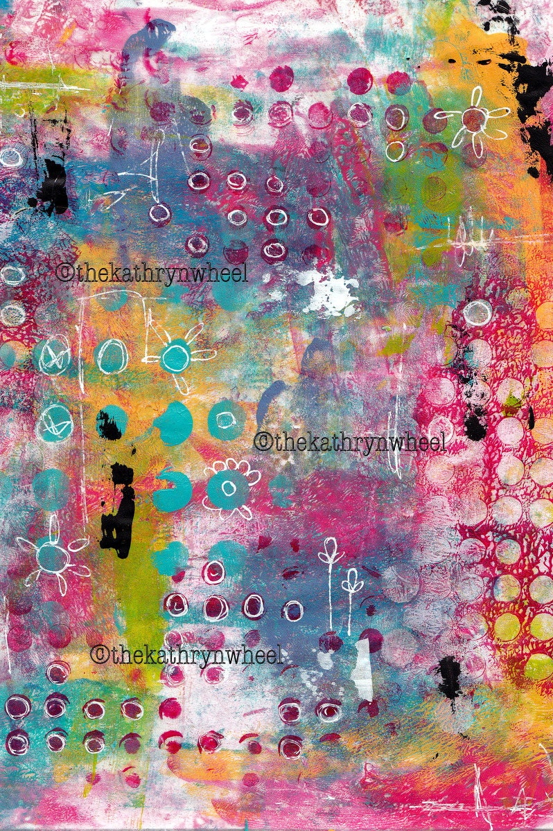 Set of 4 Mixed Media Backgrounds Instant Digital Download - Etsy UK