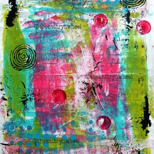 Set of 4 Mixed Media Backgrounds - Instant Digital Download - Etsy
