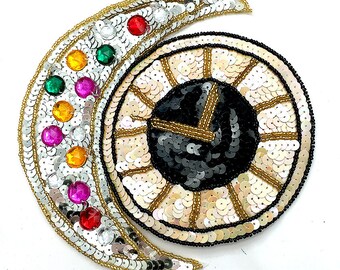 Crescent Moon Clock - Etsy