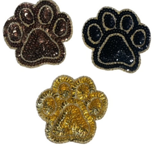 Paw Print Applique - Etsy