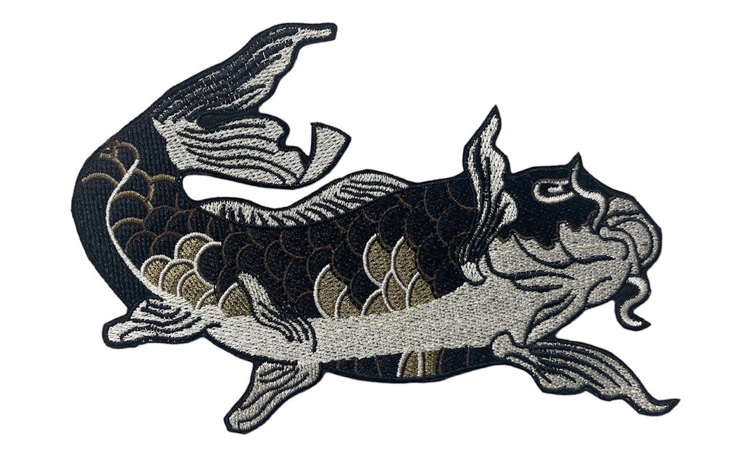 Koi Fish Appliqué Embroidered Patch 8 X 5.5 - Etsy