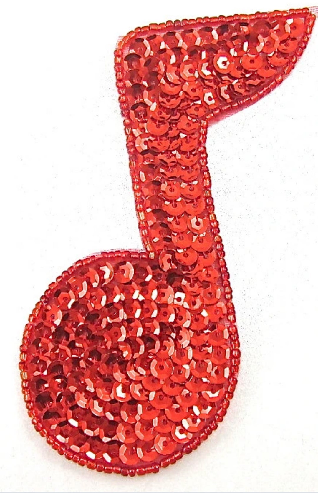 Choice of Color Single Music Note Applique Sequin Beaded - Etsy