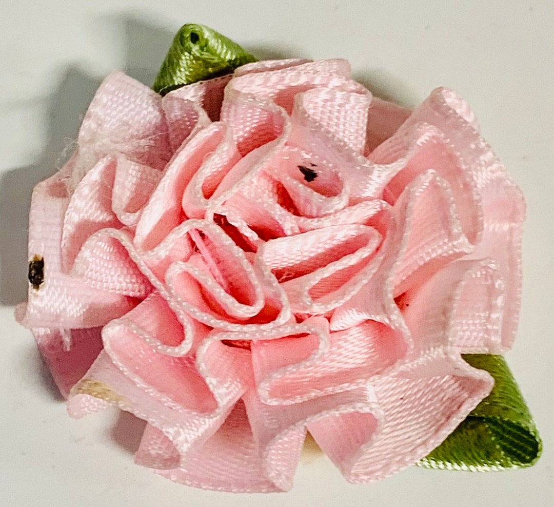 Pink Satin Flowers Three Different Sizes - Etsy