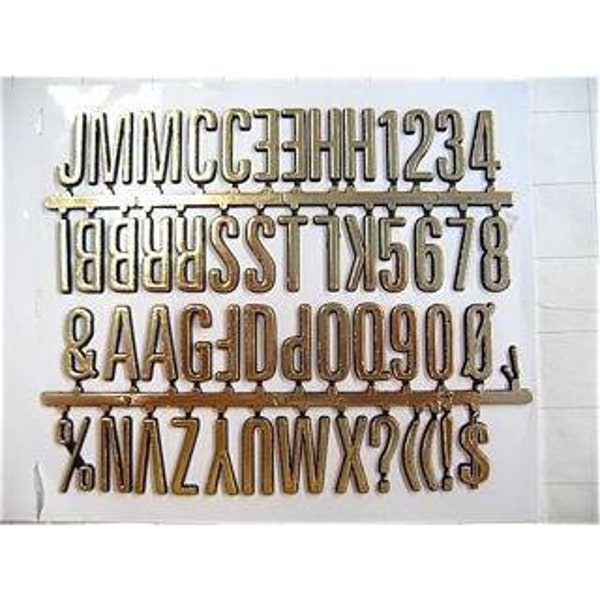 Gold Stick on Letters - Etsy