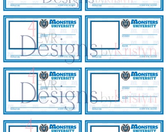 Monsters Id Badge - Etsy