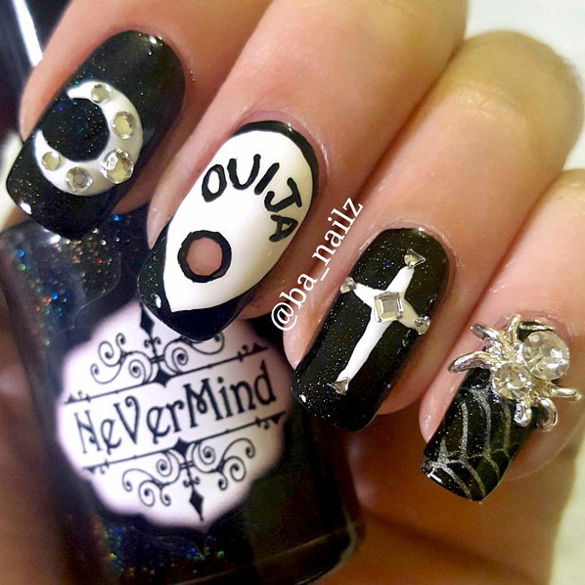 Black Linear Holographic Nail Polish Holo Hamartophilia - Etsy