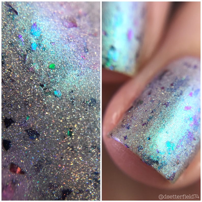 Green Blue Purple Color-shift Aura Holographic With - Etsy