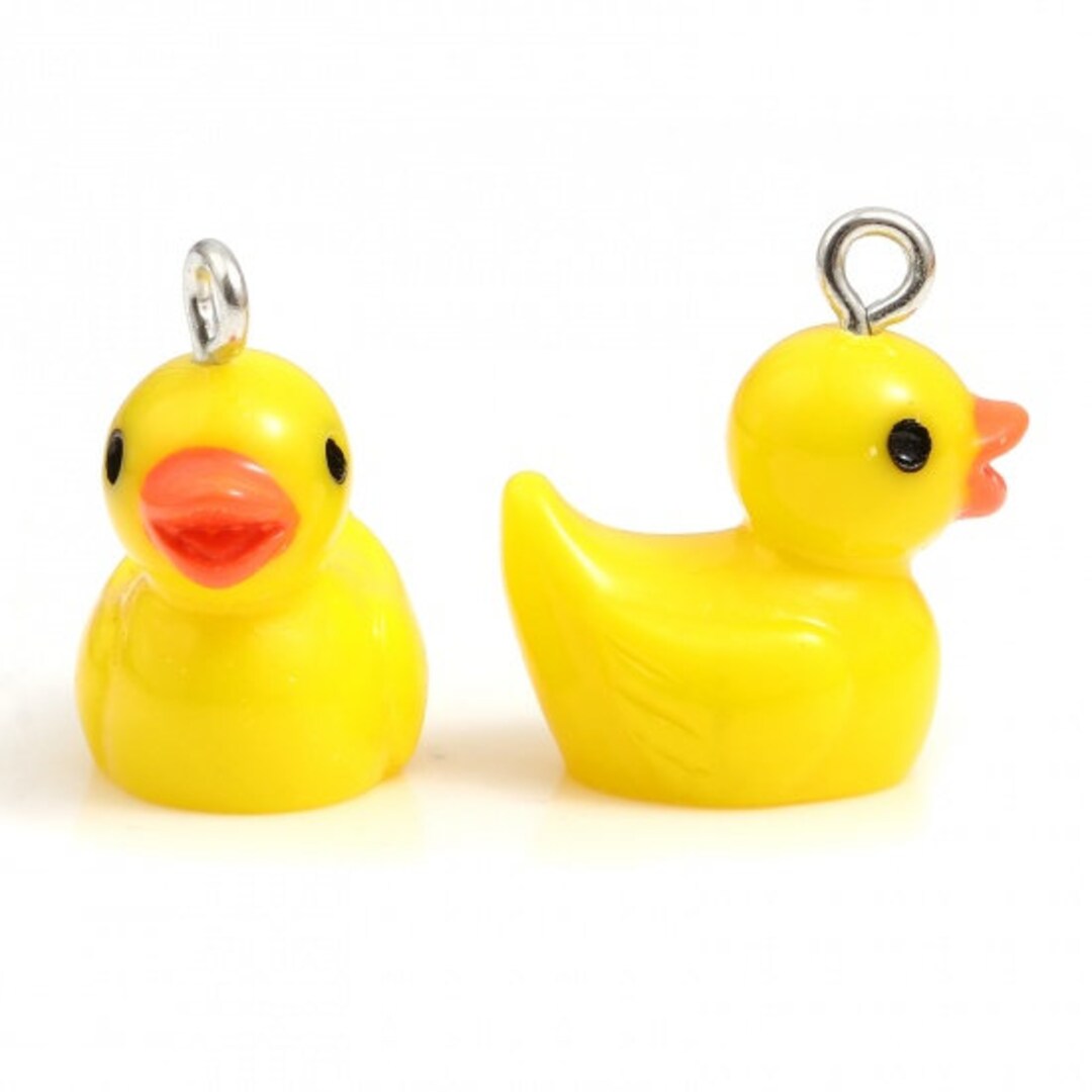 Resin Duck Charms X 10 - Various Colours - Etsy UK